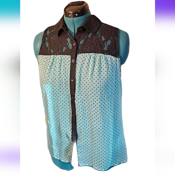 Roz & Ali | Tops | Roz Ali Sheer Blouse Top | Poshmark